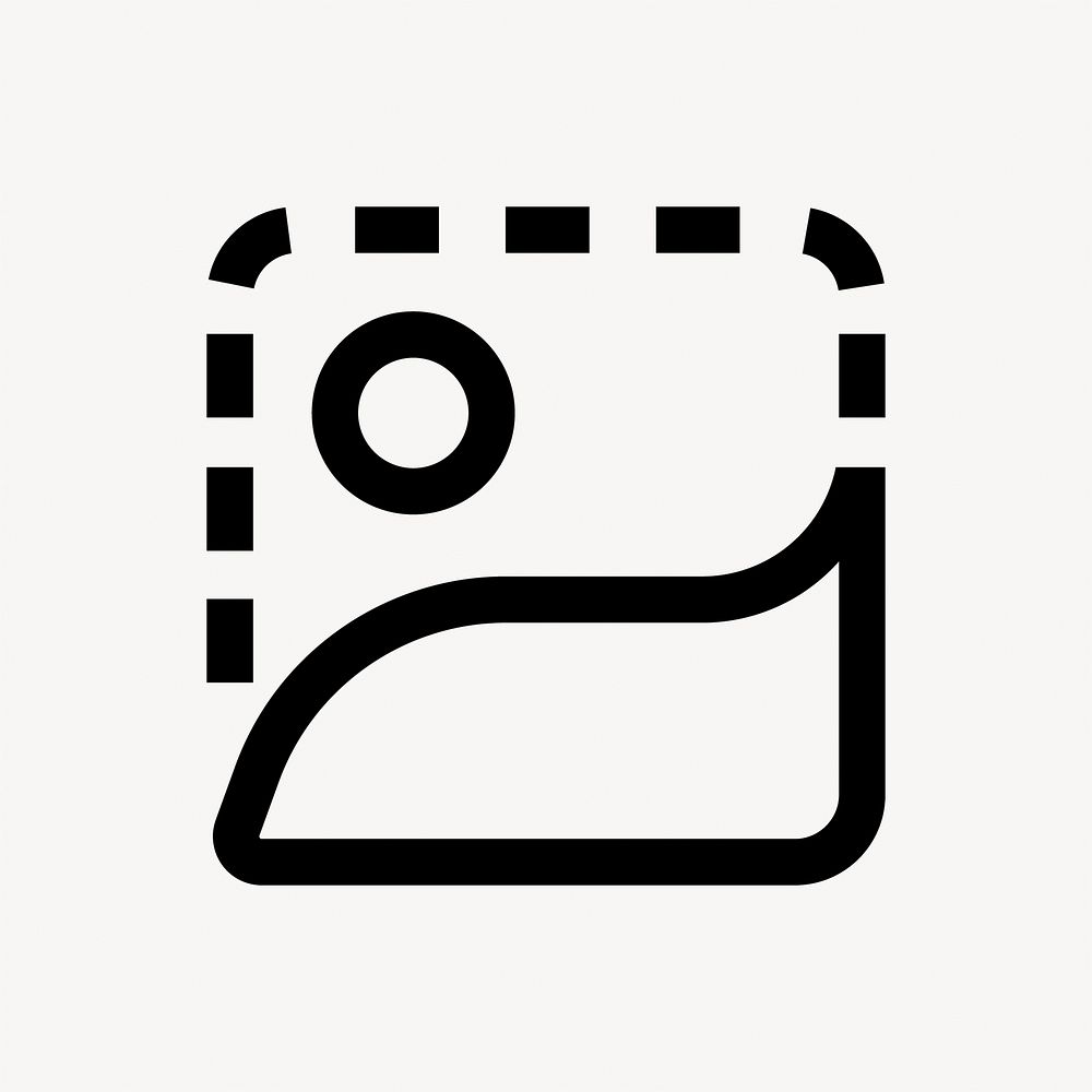 Minimalist icon, photo placeholder, user | Free Vector - rawpixel