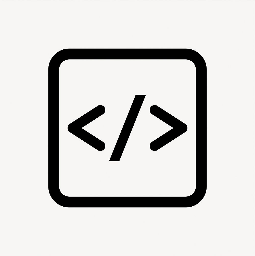 Code symbol, web development icon | Free Photo Illustration - rawpixel