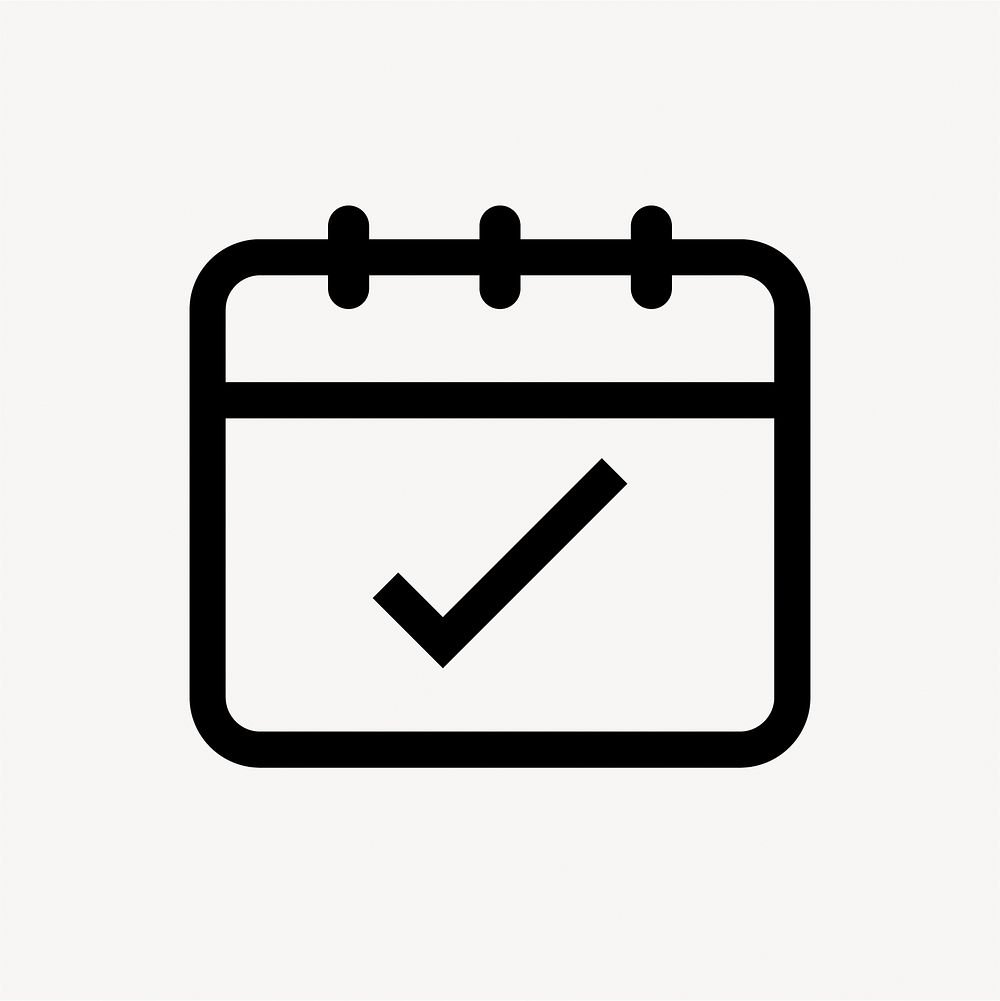 Calendar, checkmark, schedule, icon, date | Free Photo Illustration ...