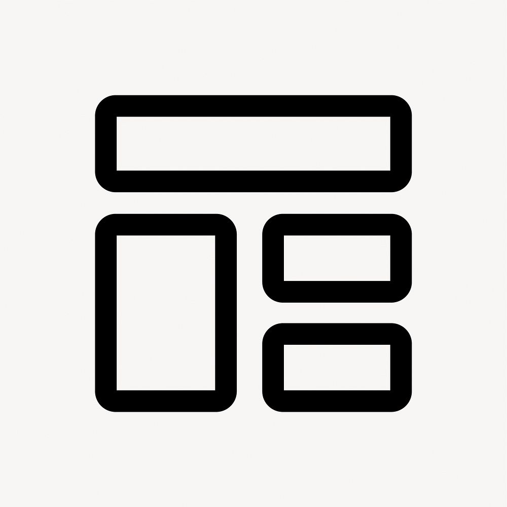 Minimalist layout design icon | Free Photo Illustration - rawpixel