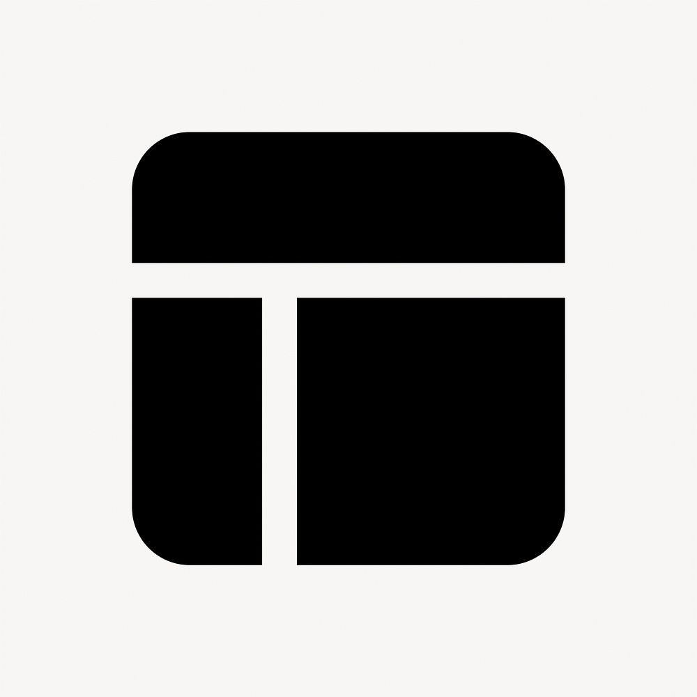 Minimalist black square icon, user | Free Vector - rawpixel