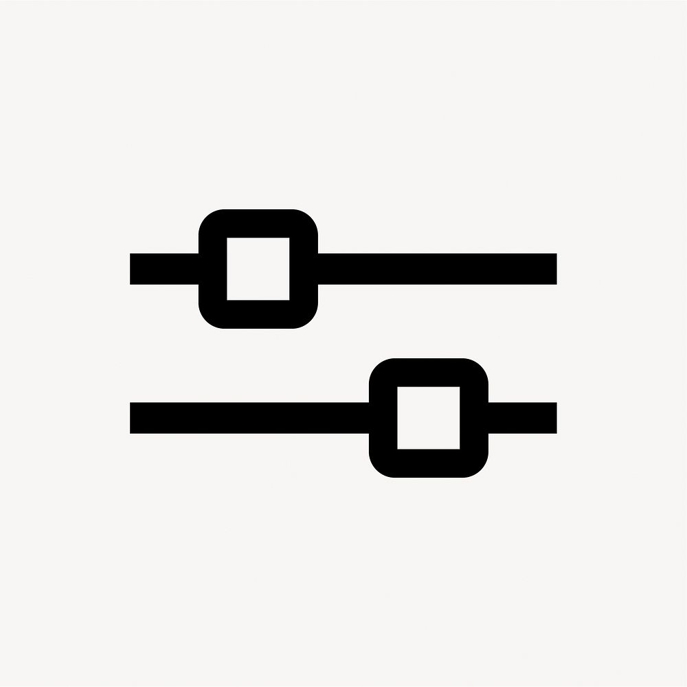 Adjustable settings control icon symbol | Premium Photo Illustration ...