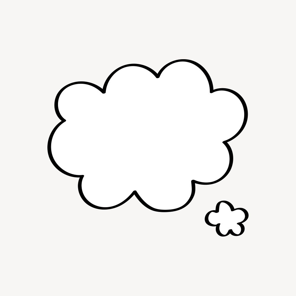 Blank thought bubble illustration | Free Photo Illustration - rawpixel