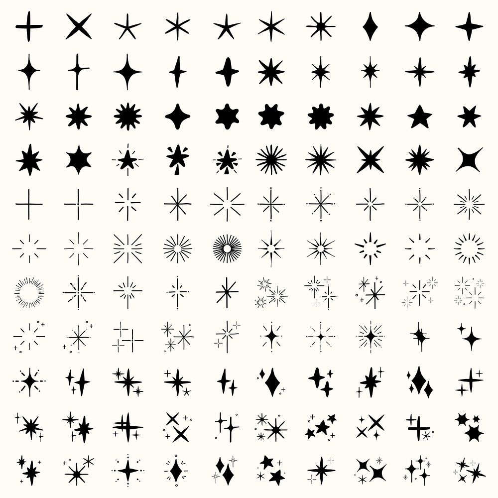 Collection 100 starburst vector icons | Premium Vector Illustration ...