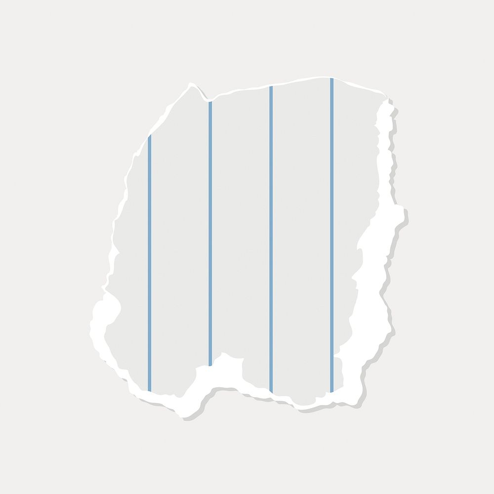 Torn paper blue lines element | Free Photo Illustration - rawpixel