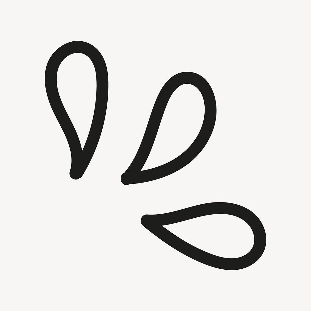 Minimalist black teardrop shapes light | Free Photo Illustration - rawpixel