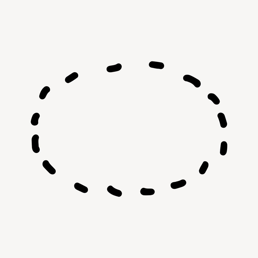 Minimalist dashed oval light. element | Free Photo Illustration - rawpixel