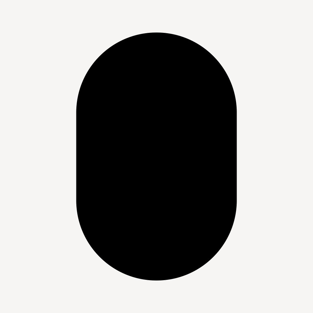 Minimalist black oval shape | Free Photo Illustration - rawpixel