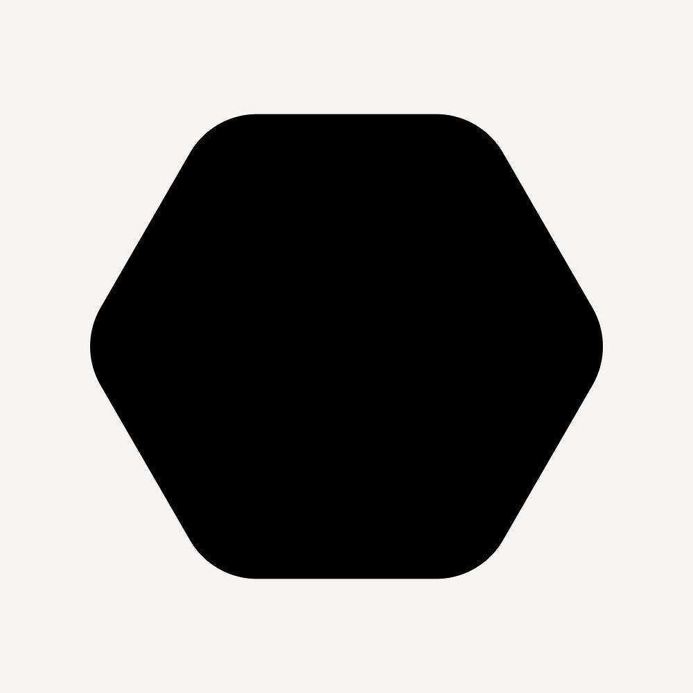 Minimalist black hexagon shape | Free Photo Illustration - rawpixel