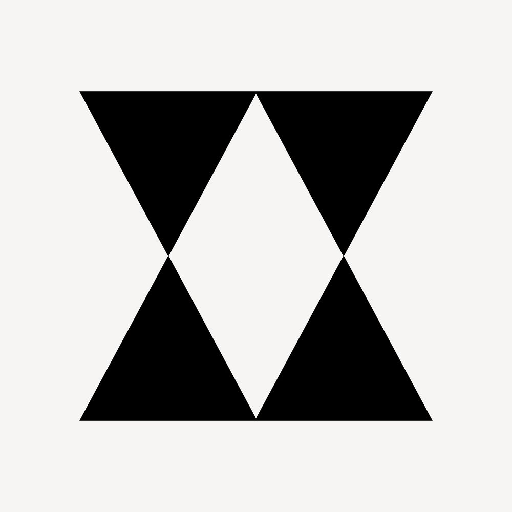 Geometric abstract black triangles | Free Photo Illustration - rawpixel