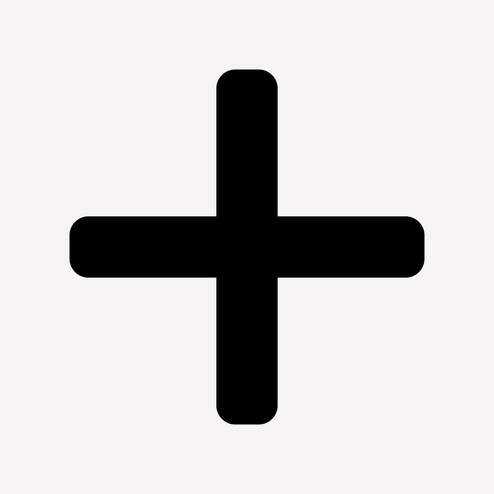 Bold black plus sign illustration | Free Photo Illustration - rawpixel