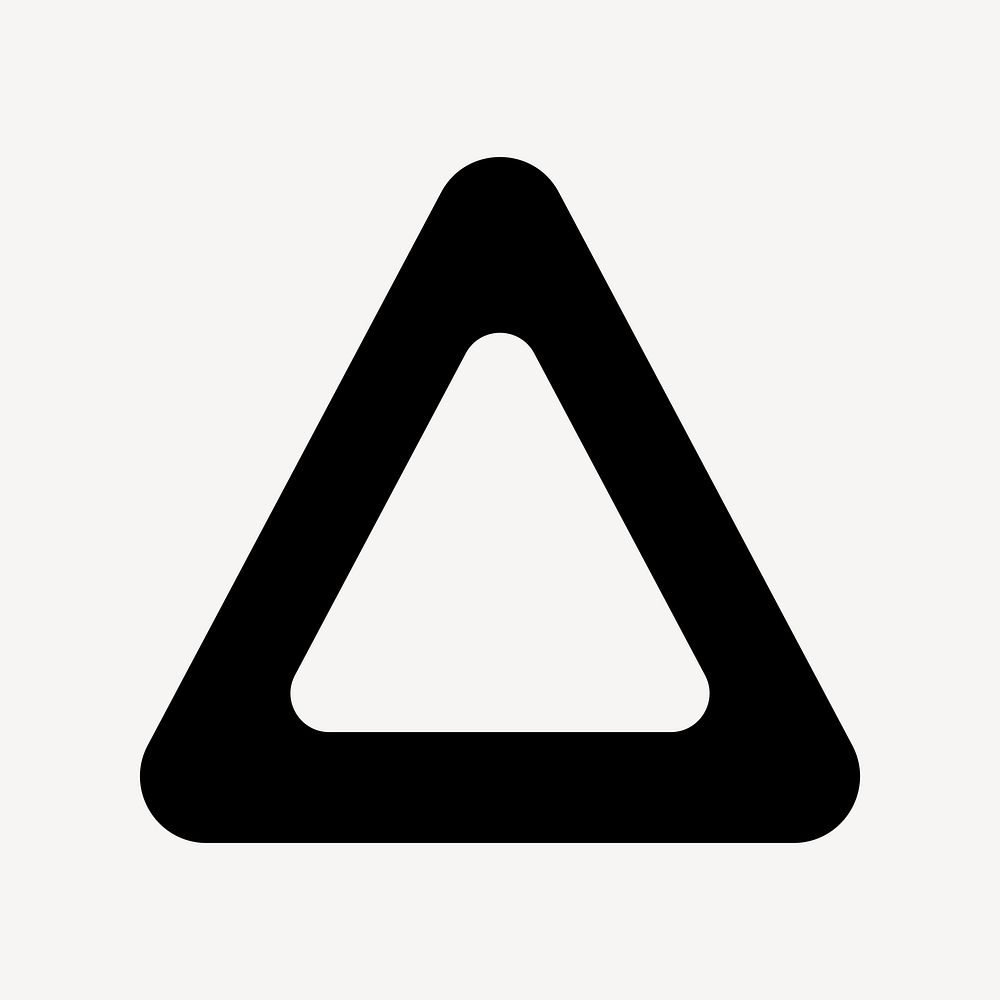 Minimalist black triangle symbol vector | Free Vector - rawpixel