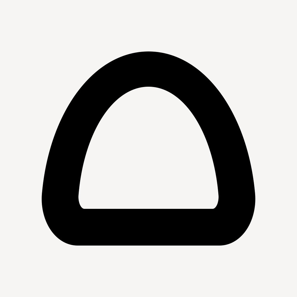 Minimalist black arch shape vector | Free Vector - rawpixel