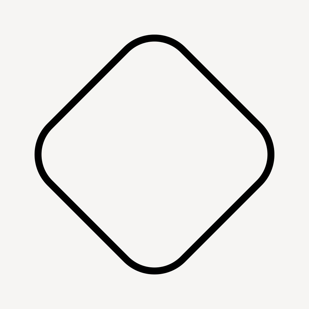 Minimalist rounded square design vector | Free Vector - rawpixel