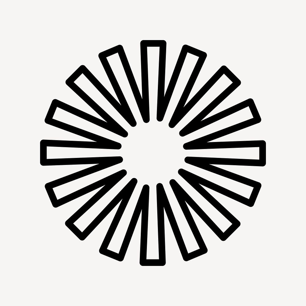 Abstract geometric sunburst design | Free Photo Illustration - rawpixel