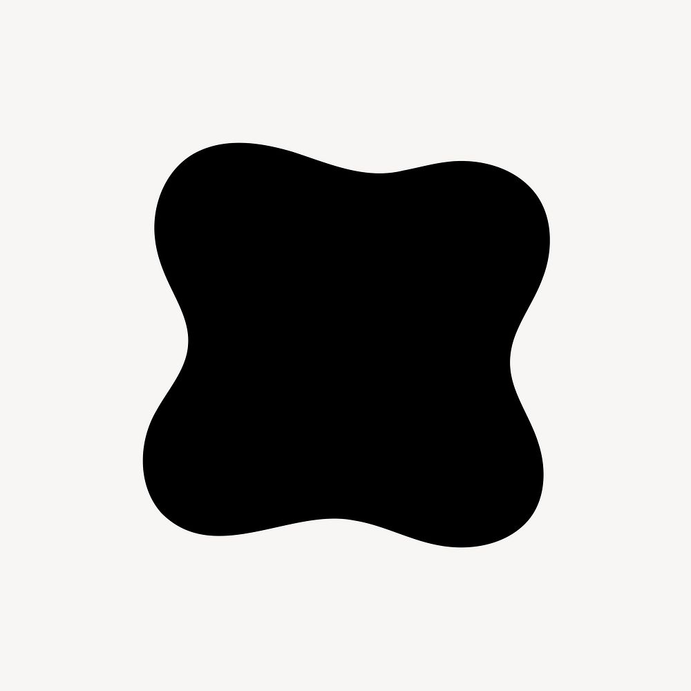 Abstract black organic shape design | Free Vector - rawpixel