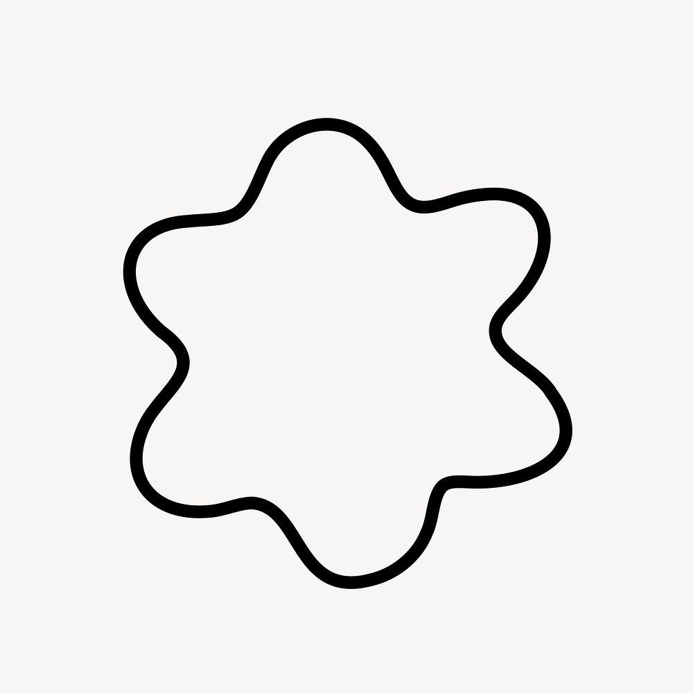 Abstract wavy flower shape design | Free Photo Illustration - rawpixel