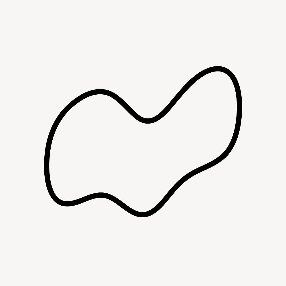 Abstract minimalist organic line art | Free Vector - rawpixel