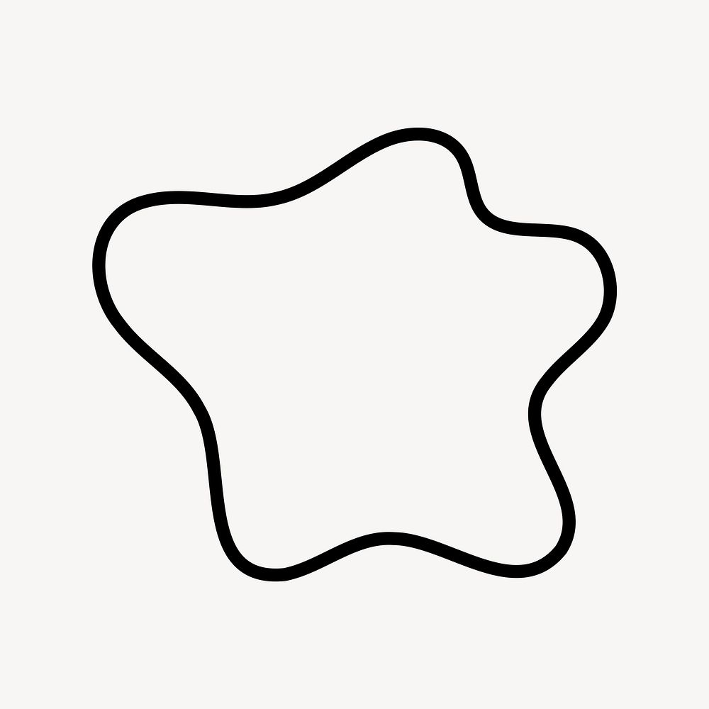 Abstract wavy black line shape | Free Vector - rawpixel