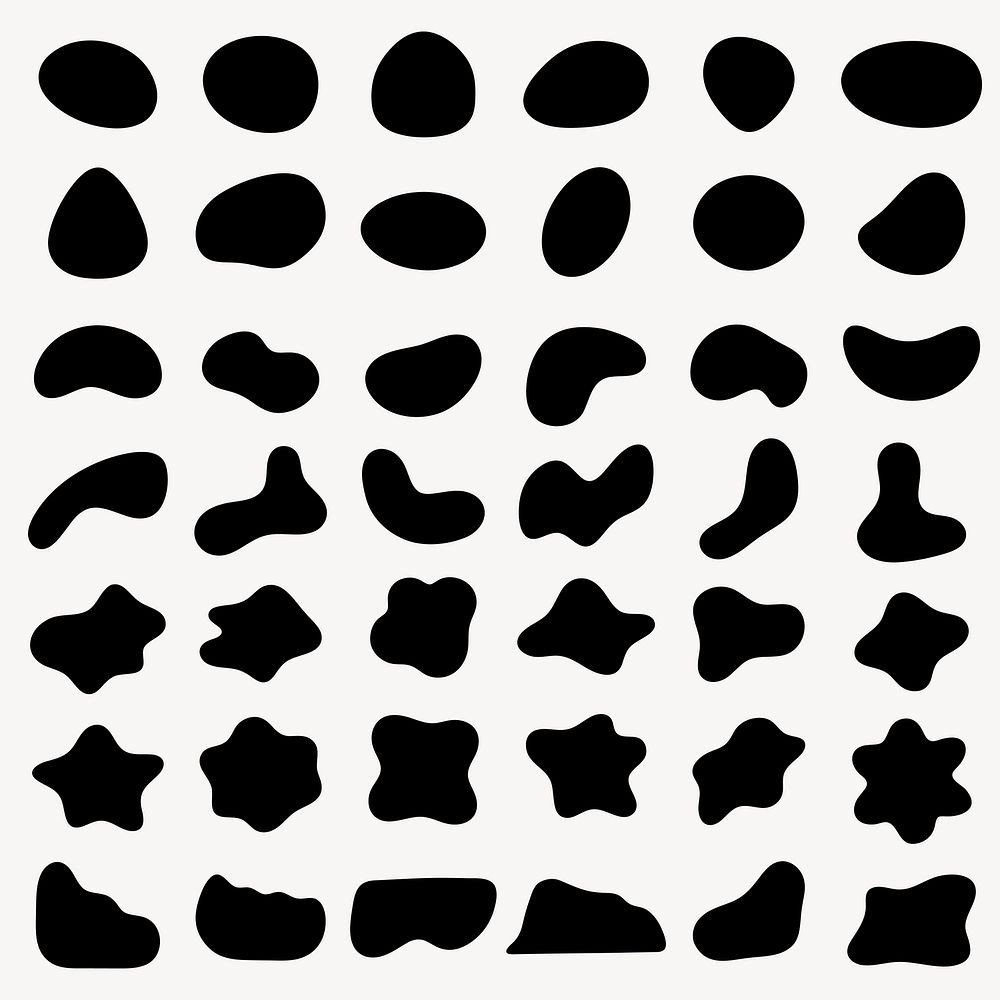 Abstract black shapes white background. | Premium Vector - rawpixel