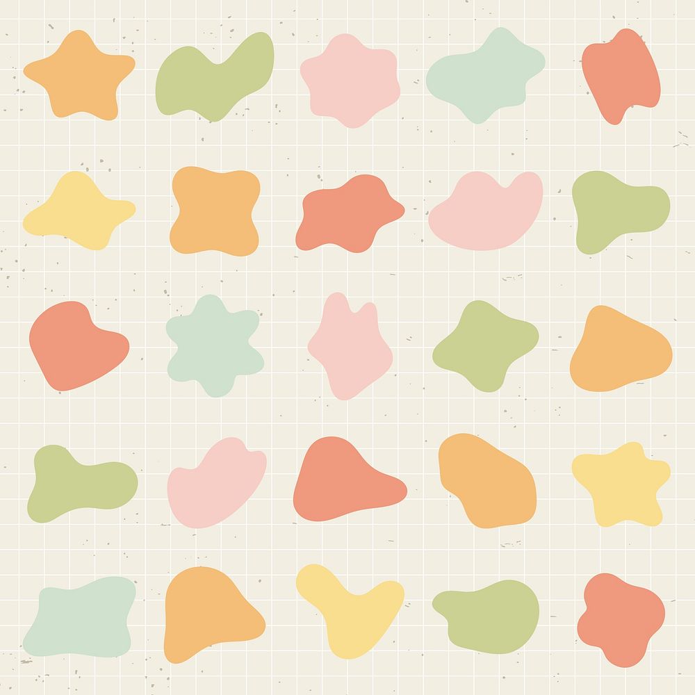 Abstract pattern colorful, irregular shapes | Premium Vector - rawpixel