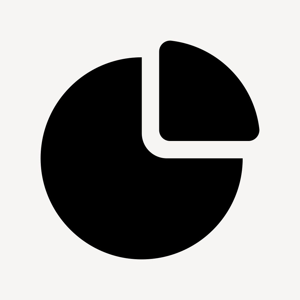 Minimalist black pie chart, UI | Free Vector - rawpixel