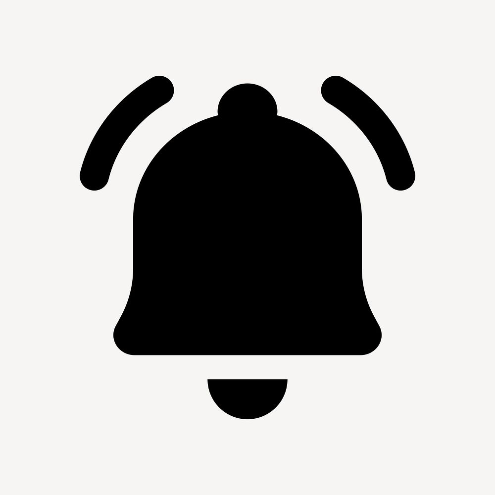 Minimalistic notification bell, UI icon | Free Photo Illustration ...