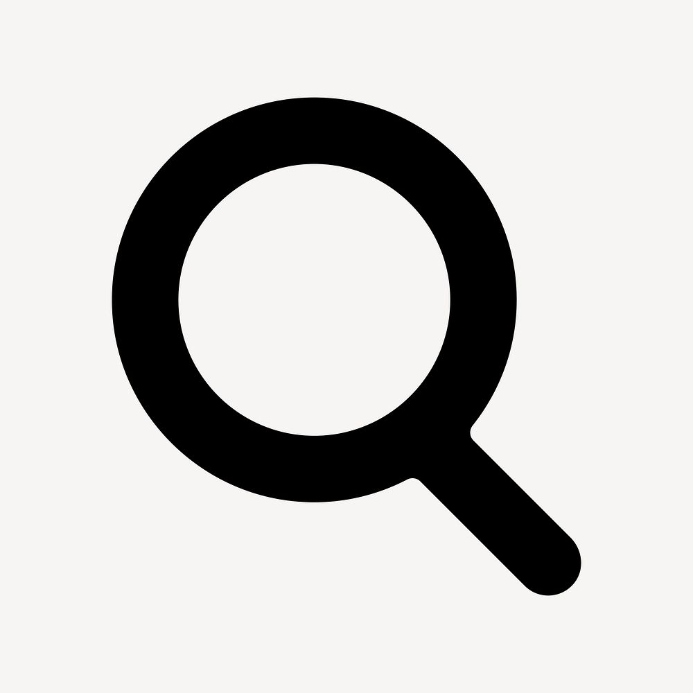 Minimalist magnifying glass, UI icon | Free Vector - rawpixel