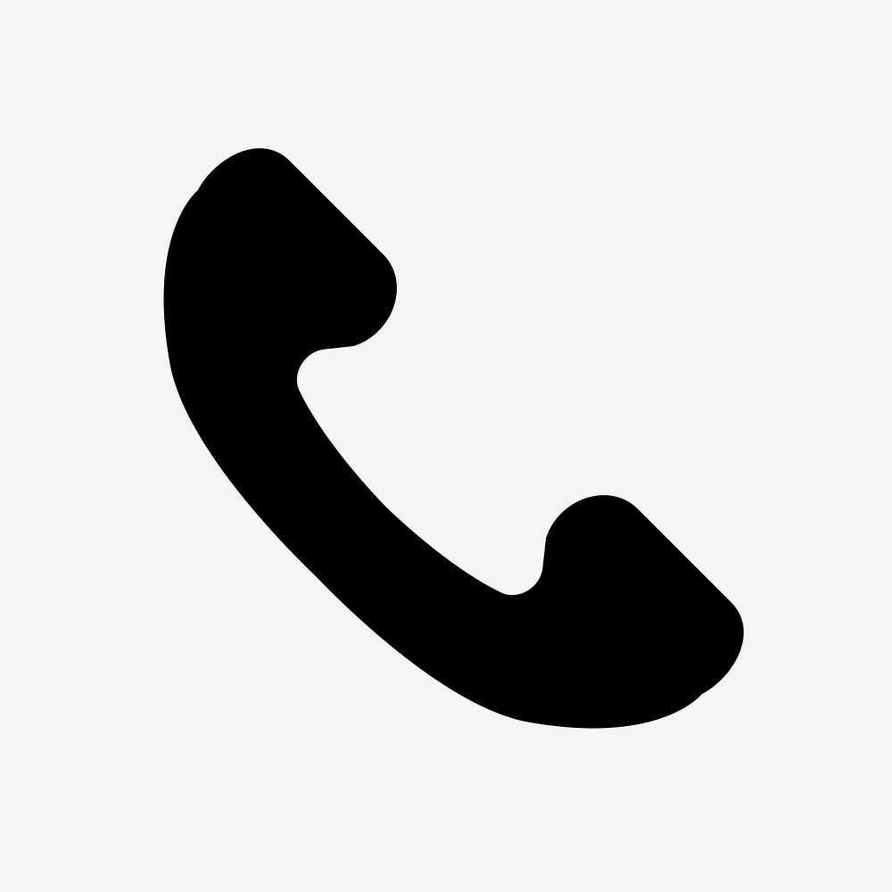 Classic telephone silhouette, UI icon | Free Photo Illustration - rawpixel
