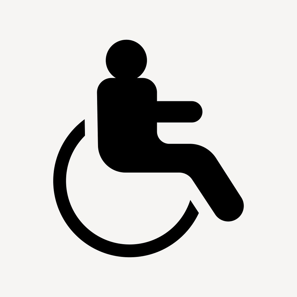 Universal accessibility wheelchair symbol, UI | Free Vector - rawpixel