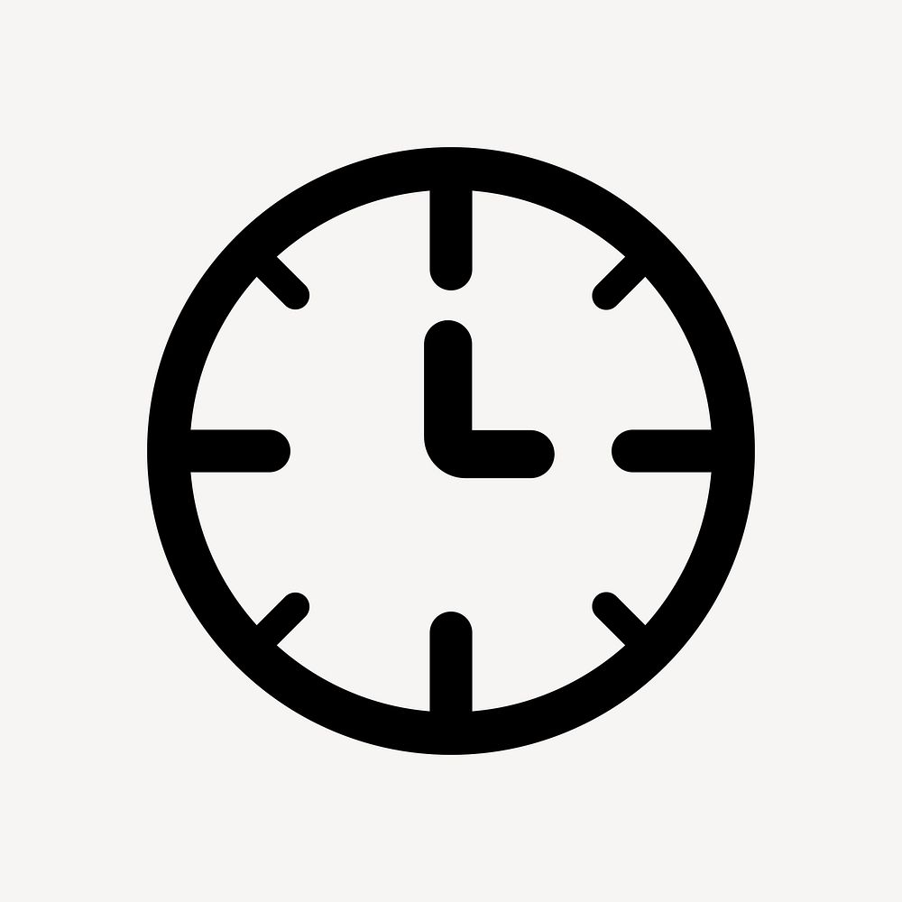 Minimal clock design, UI icon | Free Vector - rawpixel