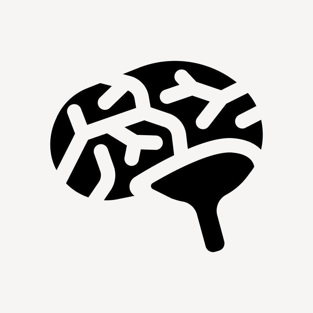 Minimalist brain design, UI icon | Free Vector - rawpixel