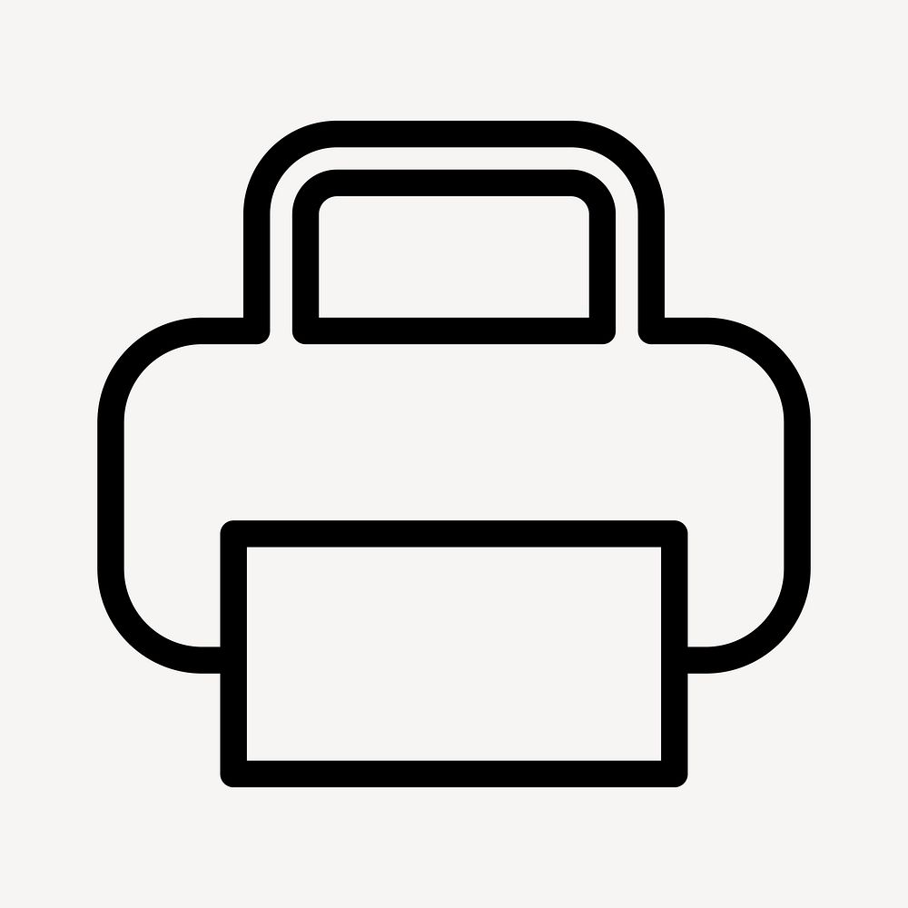 Minimalist printer design, UI icon | Free Photo Illustration - rawpixel