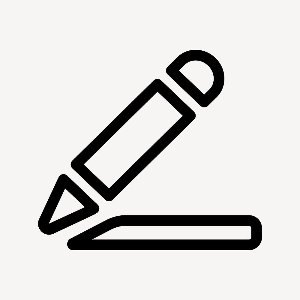 Simple pencil design, UI icon | Free Vector - rawpixel