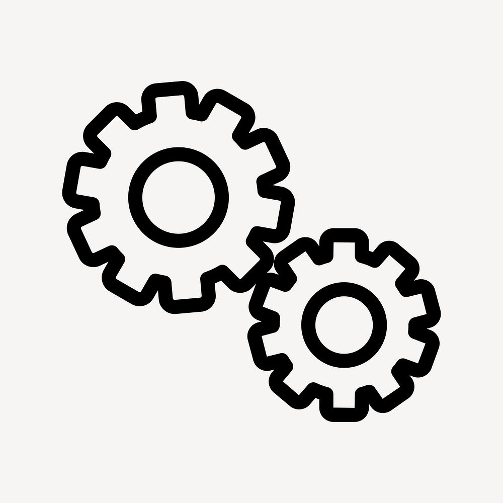 Interlocking gears symbolizing collaboration, UI | Premium Photo ...
