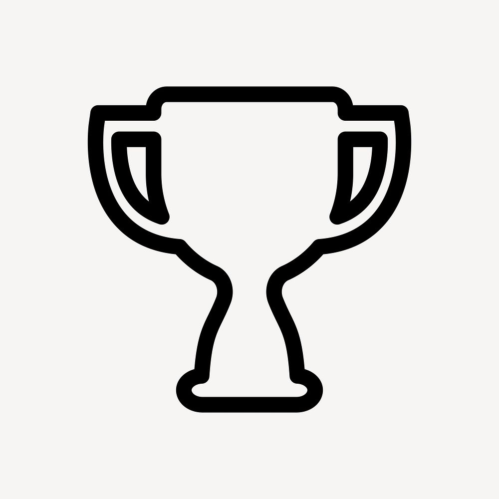 Minimalist trophy design, UI icon | Free Photo Illustration - rawpixel