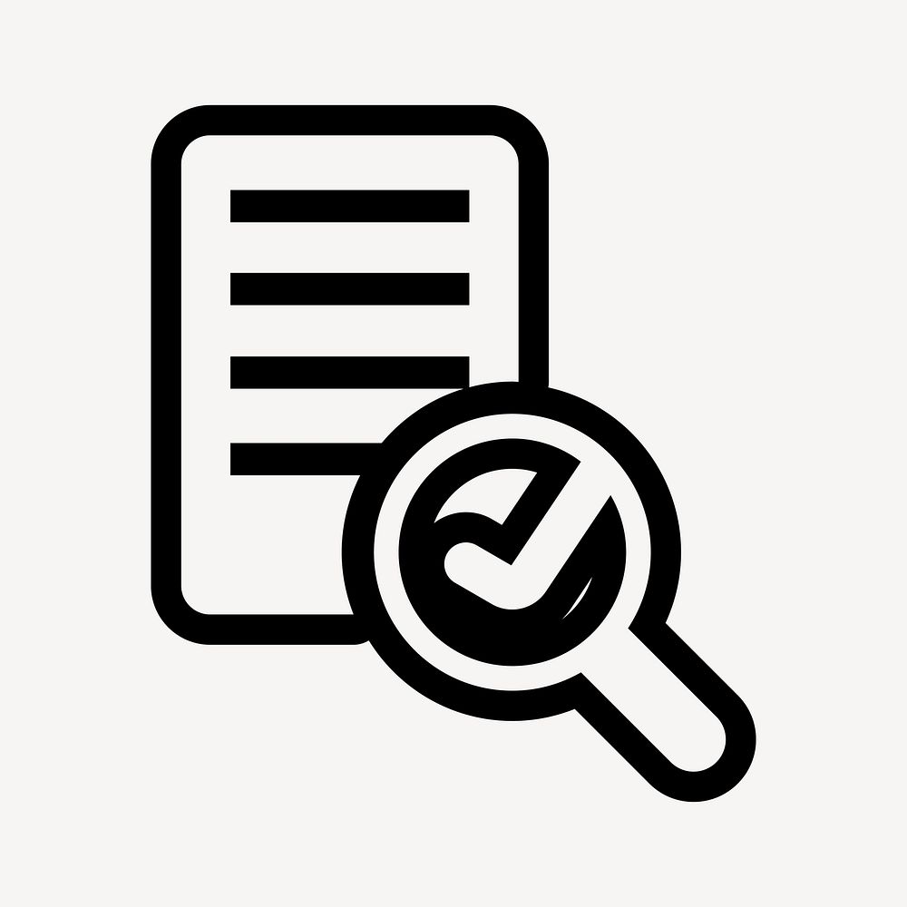 Document verification design, UI icon | Free Vector - rawpixel