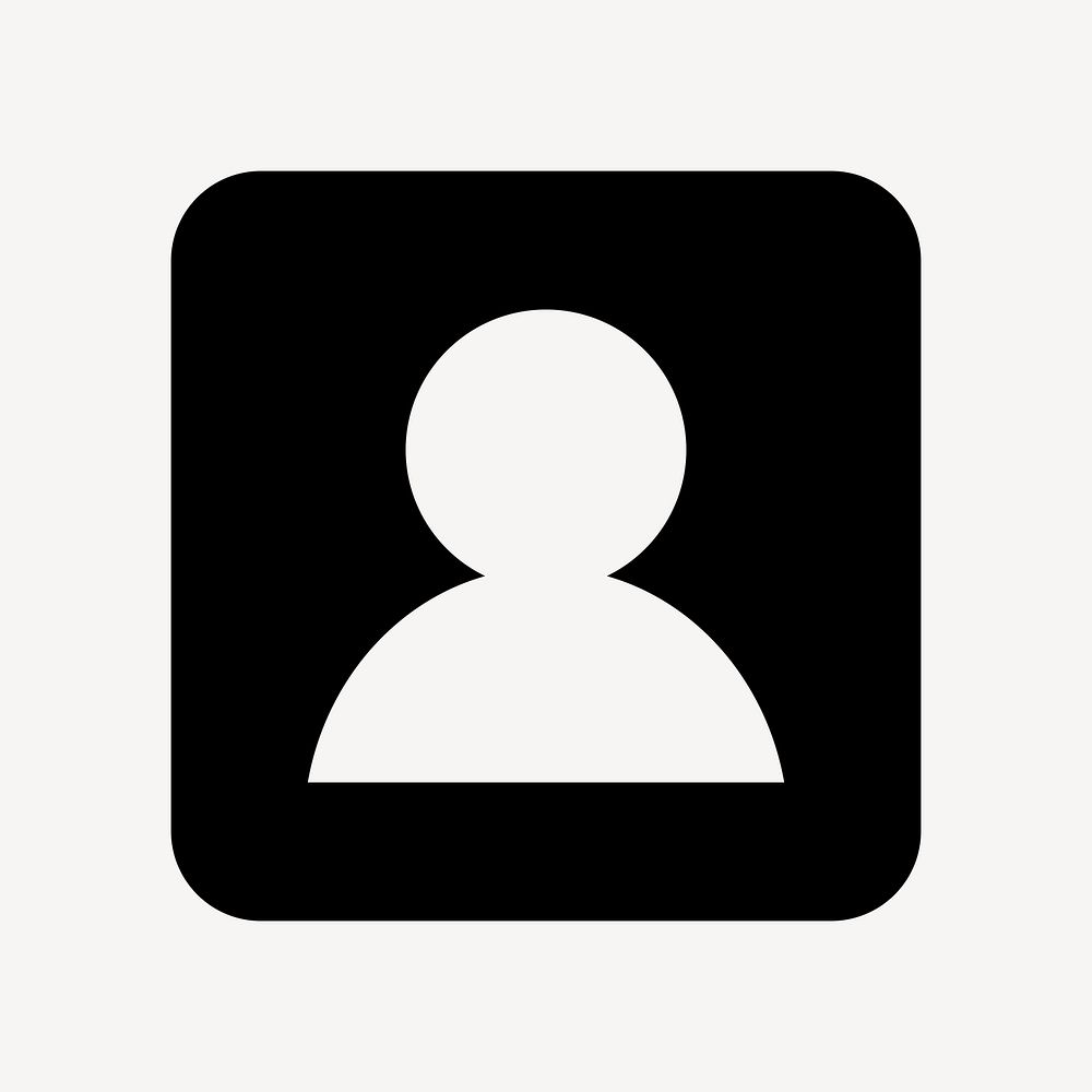 Minimalist user profile, UI icon | Free Vector - rawpixel