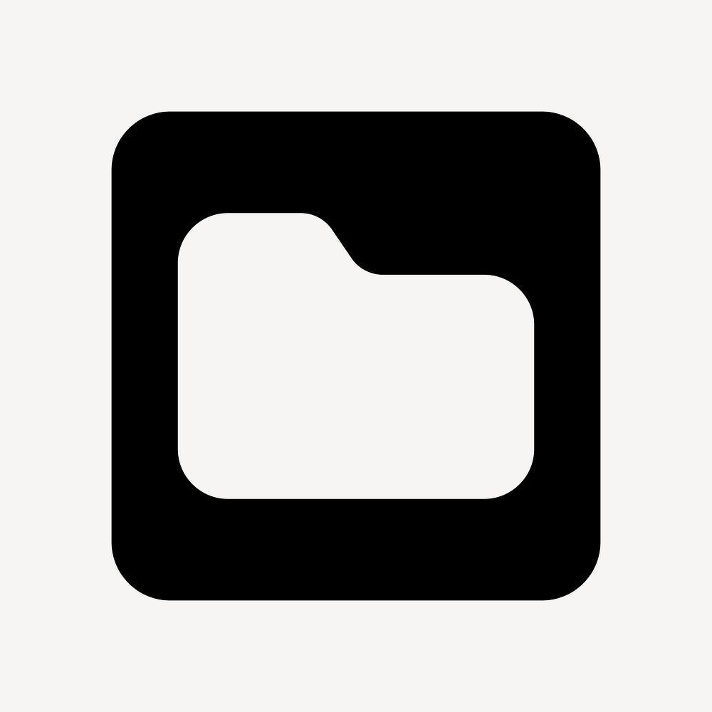 Minimalist folder design, UI icon | Free Photo Illustration - rawpixel