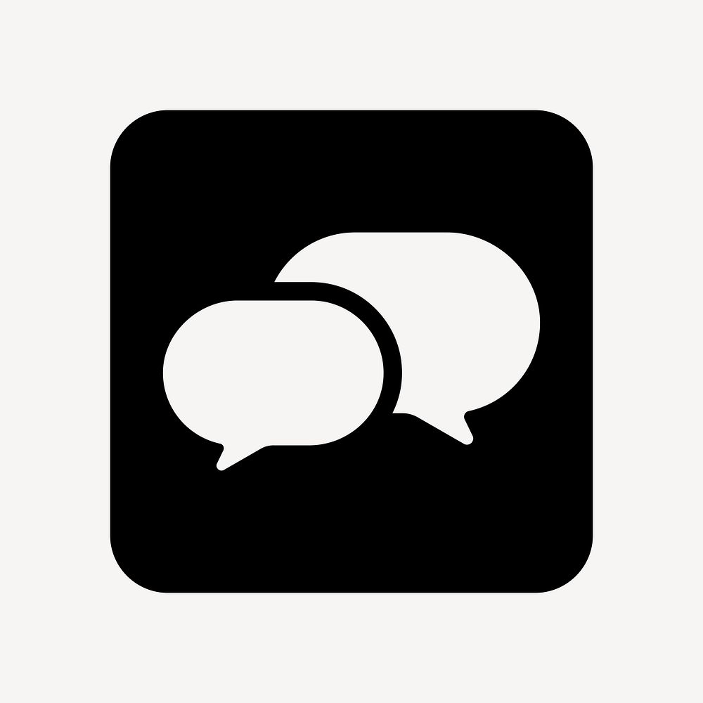 Chat communication apps, UI icon | Free Photo Illustration - rawpixel