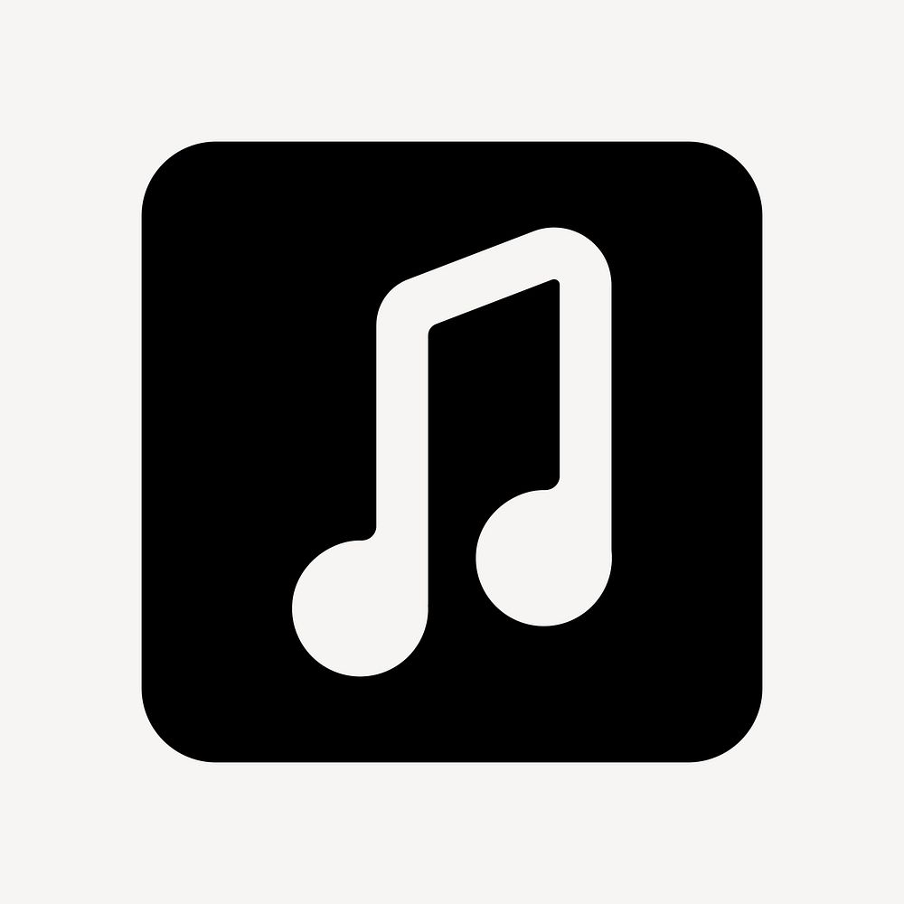 Minimalist music note, UI icon | Free Vector - rawpixel