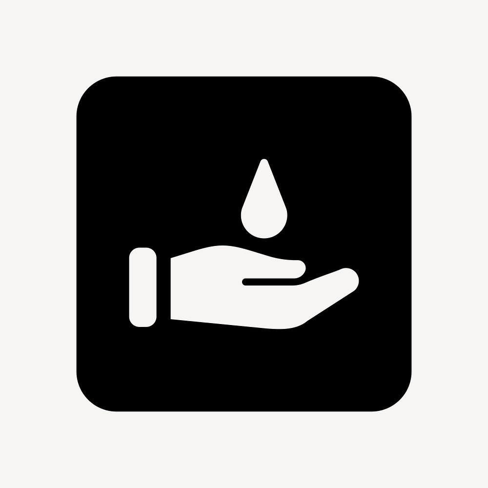 Hand hygiene symbol illustration, UI | Free Photo Illustration - rawpixel