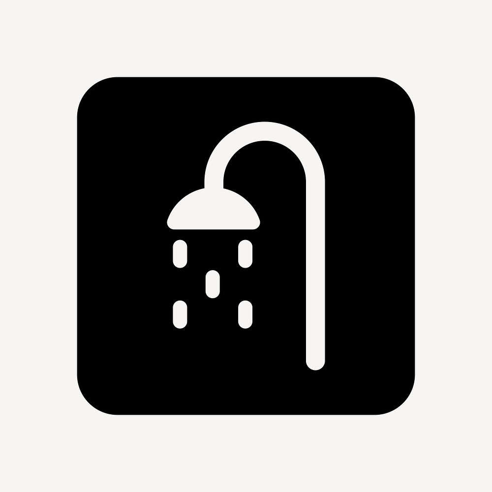 Minimalist shower design, UI icon | Free Vector - rawpixel