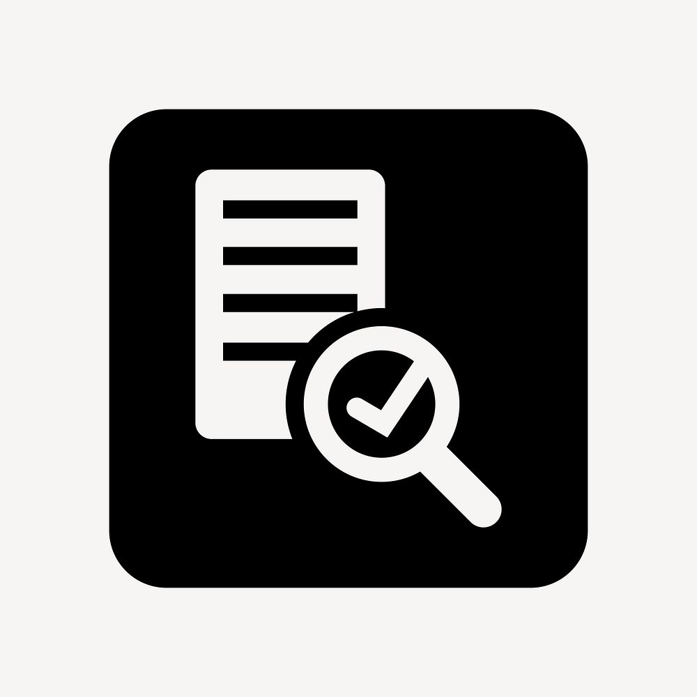 Document verification magnifying glass, UI | Free Vector - rawpixel