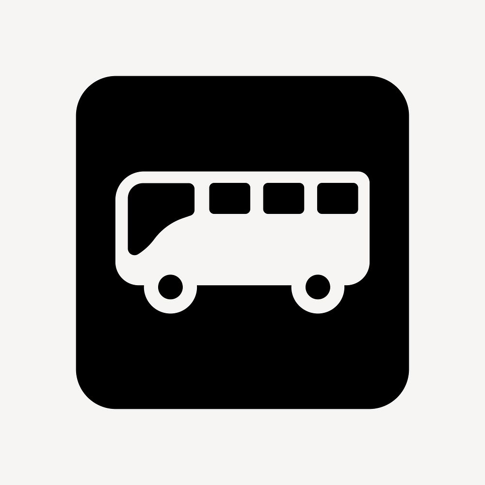 Simple bus design, UI icon | Free Vector - rawpixel