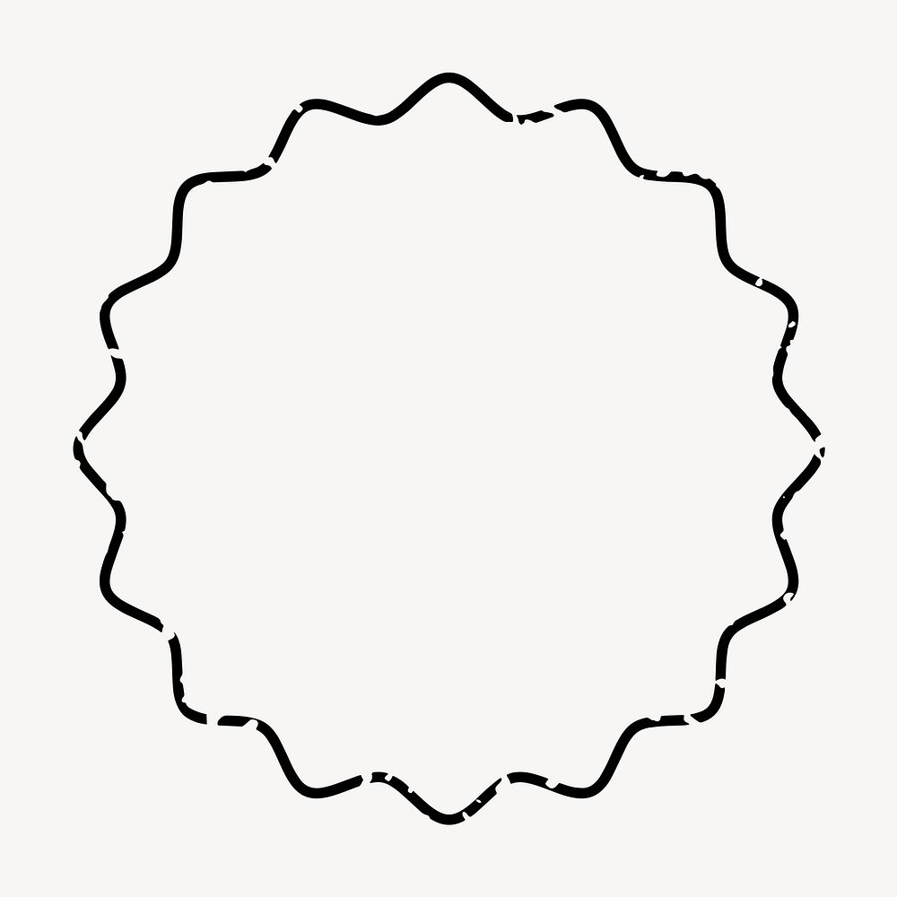 Abstract wavy circular border design, | Free Vector - rawpixel