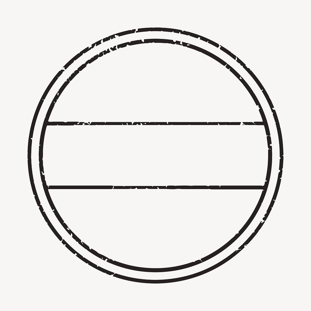 Vintage circular distressed emblem, element | Free Vector - rawpixel