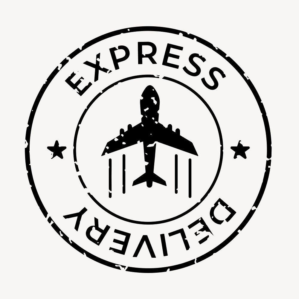 Express delivery stamp design, element | Free Vector - rawpixel