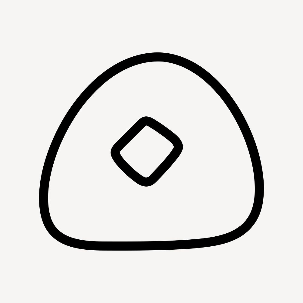 Minimalist rice ball illustration | Premium Photo Illustration - rawpixel