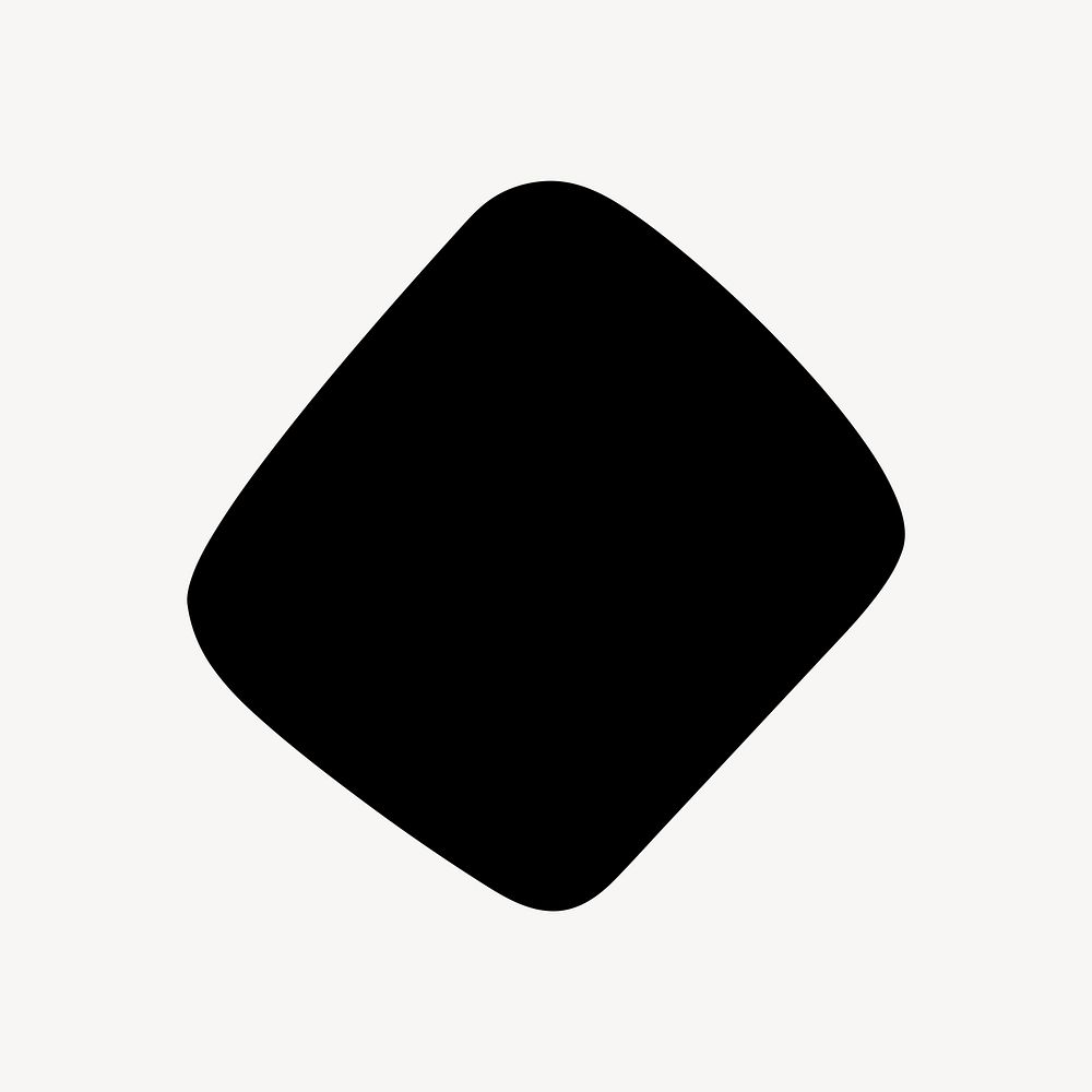 Abstract black rounded square | Free Photo Illustration - rawpixel